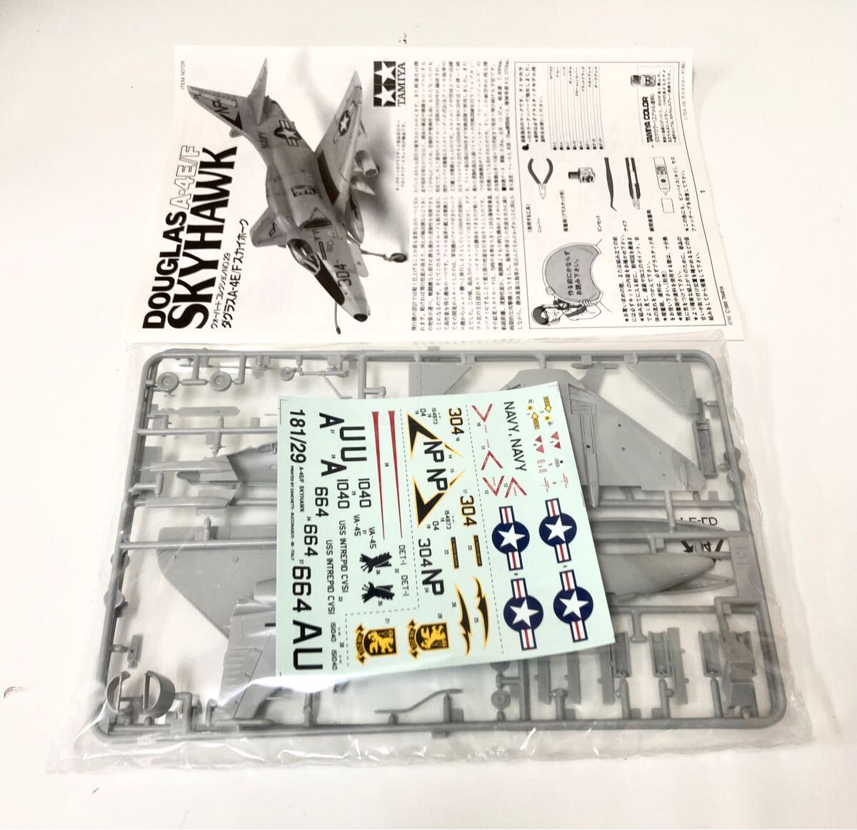 Yahoo!オークション - T492【未組立品】タミヤ 1/72 A-4E/F スカイホー...