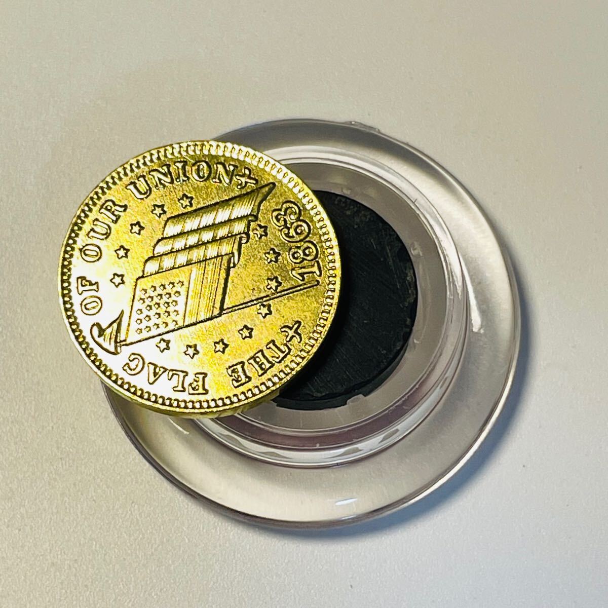 Yahoo!オークション - アメリカ 硬貨 古銭 マーチャントトークン 1863...