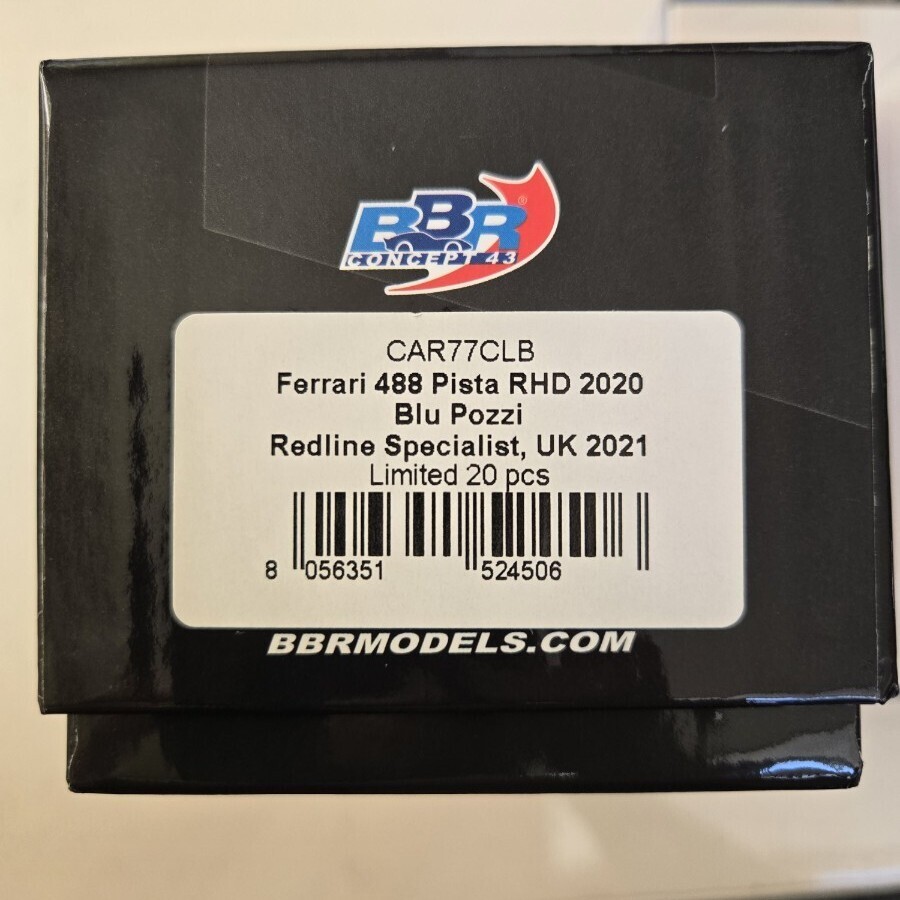 Yahoo!オークション - BBR1/43ミニカー Ferrari 488 Pista 限定20