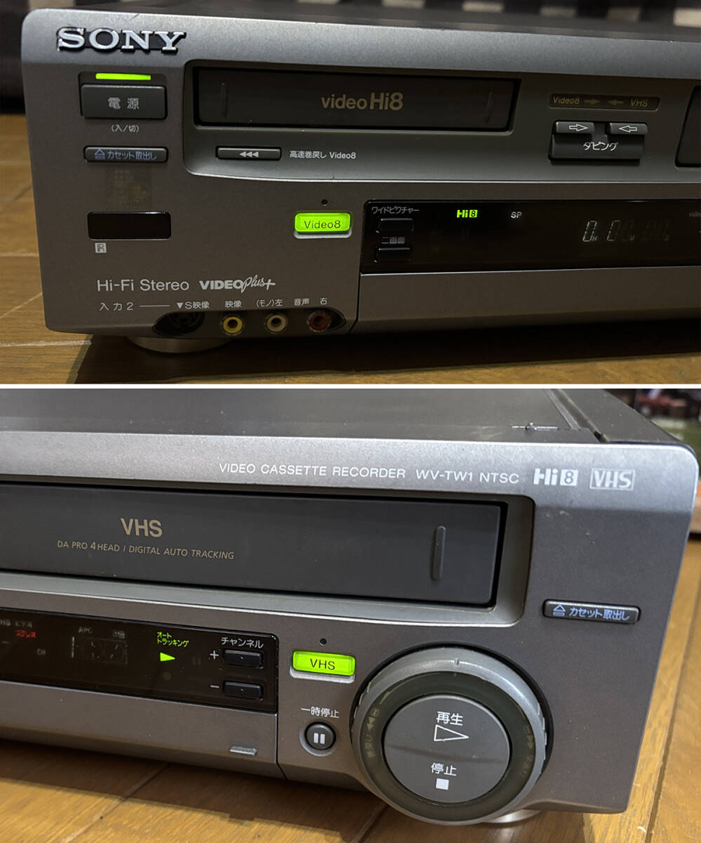 Yahoo!オークション - 【SONY WV-TW1 Hi8 VHS ビデオデッキ】ソニー ビ...