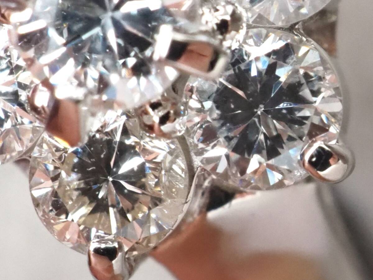 Yahoo!オークション - 【5680M】Pt900 天然ダイヤモンド 1.01ct/4.9g/...