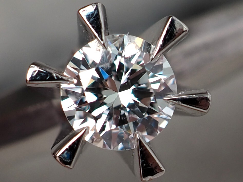 Yahoo!オークション - 【5998D】Pt900 天然ダイヤモンド 0.26ct/3.8g/...