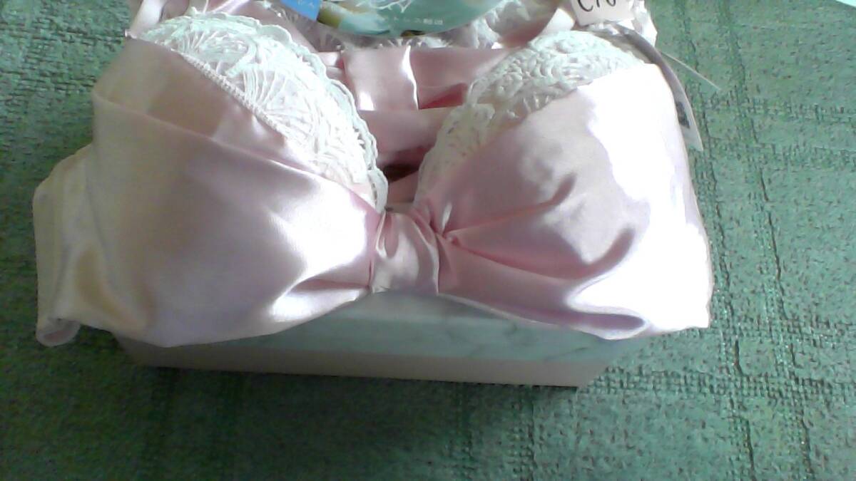 Yahoo!オークション - sun rode ライトピンク×ホワイトレース ブラジ...