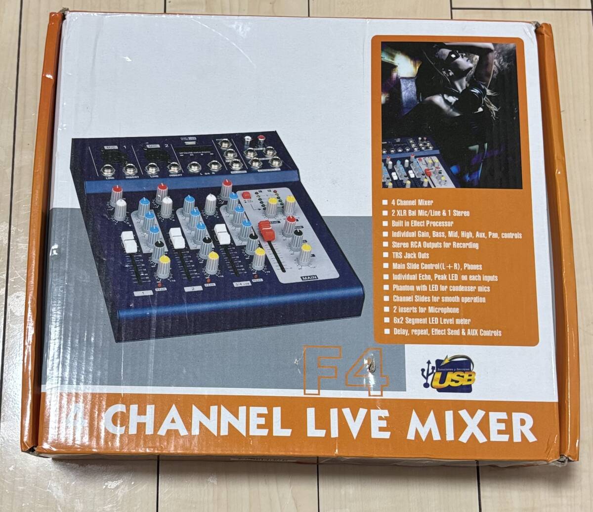 Yahoo!オークション - C197 4 CHANNEL LIVE MIXER MODEL F4
