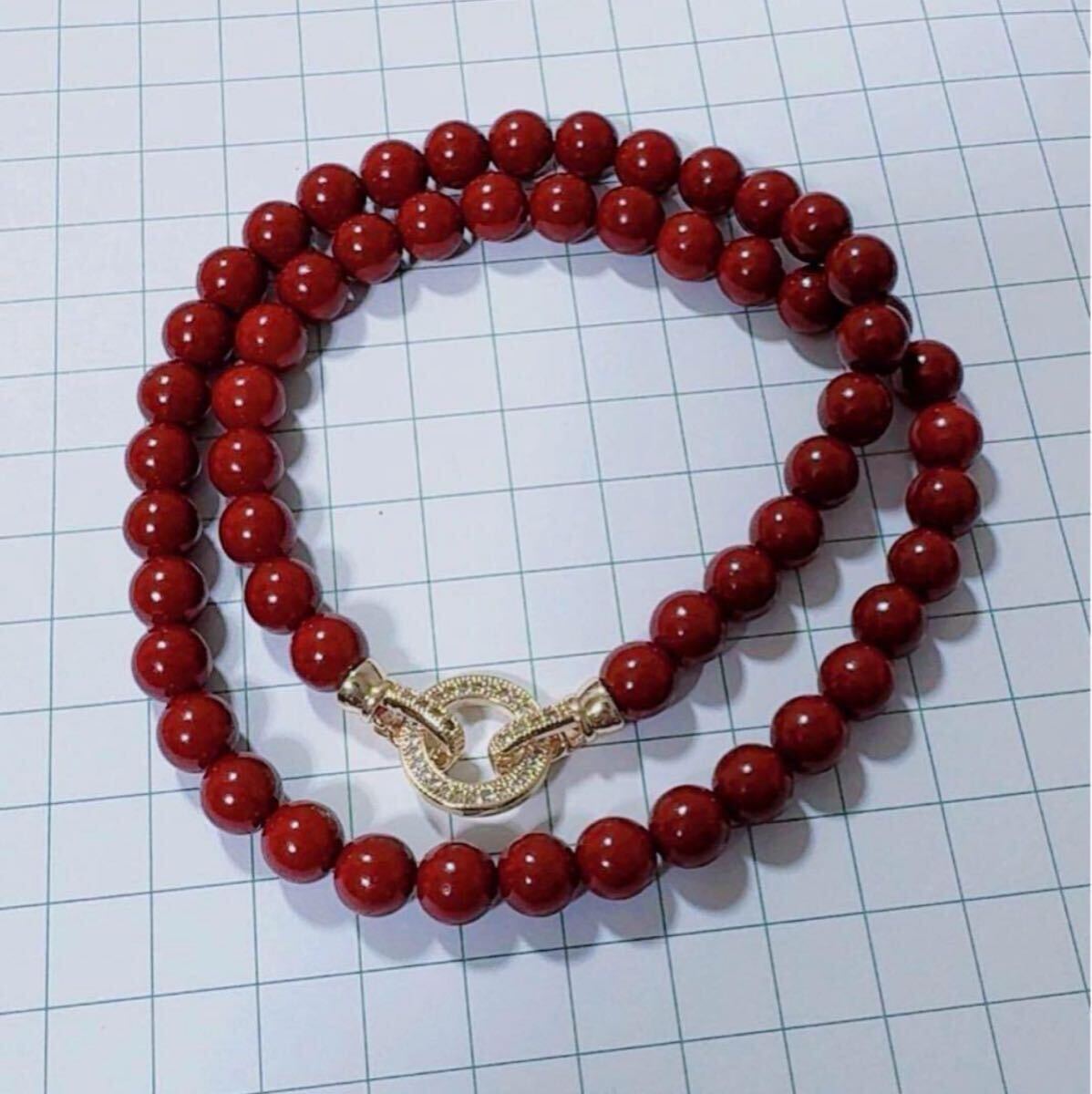 Yahoo!オークション - R2M 新商品 海外で人気ある赤血珊瑚8mm 金銭運 ...