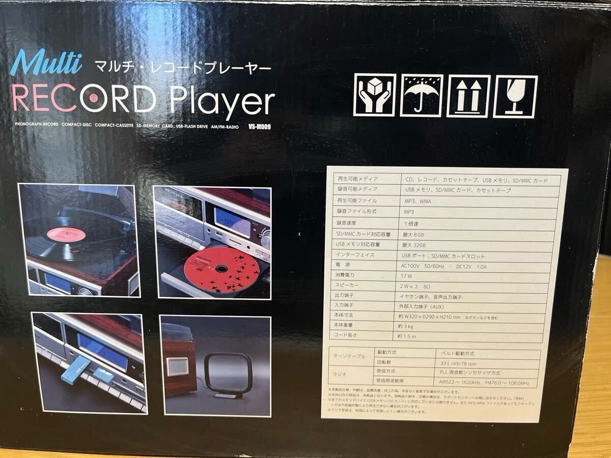 Yahoo!オークション - ベルソス マルチ RECORD Player VS-M009 PHONO C...