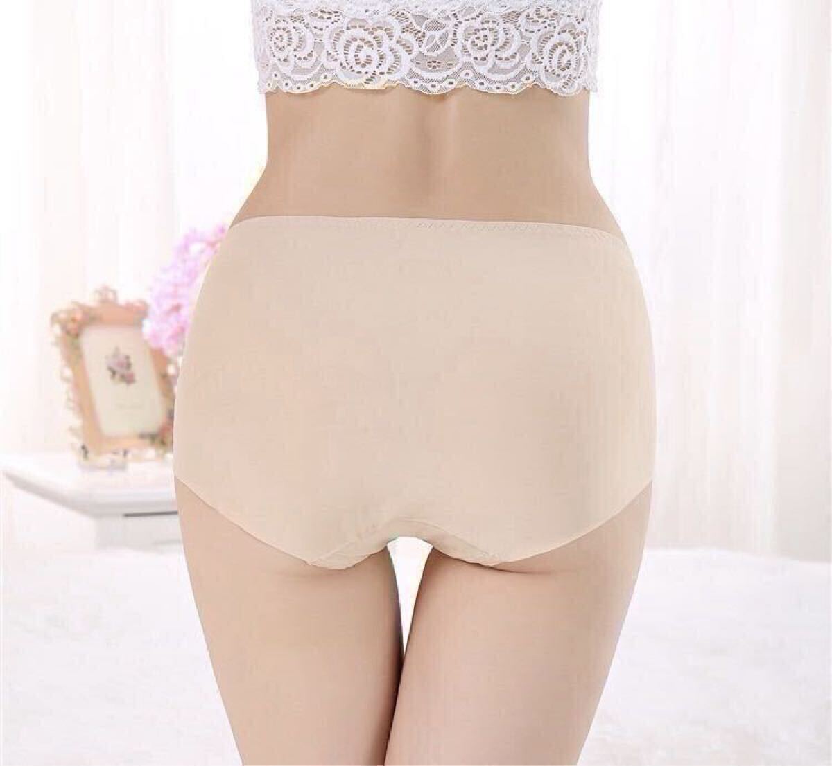 Yahoo!オークション - シームレス ショーツ 3枚セット 5L XXXXL ベージ...