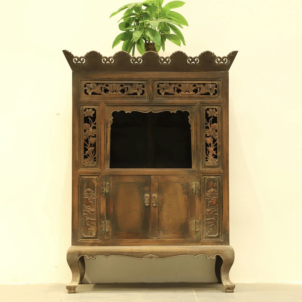 Yahoo!オークション - 観心・時代旧蔵 K008清時代 花梨木仏之居仏龕 ...