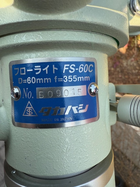 Yahoo!オークション - TAKAHASHI FS-60C フル稼働赤道儀に装着
