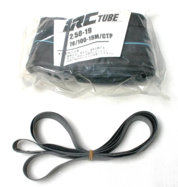 Yahoo!オークション - IRCチューブ +リムバンドセット 2.50-19 70/100-...