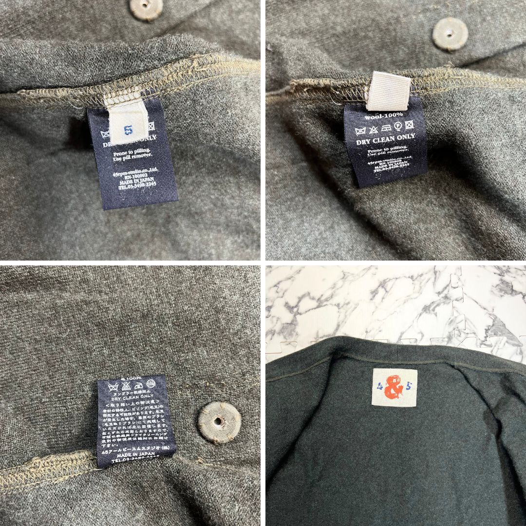 Yahoo!オークション - 刺繍/縮絨ウール サイズ5(XL) 45RPM カーディガ...