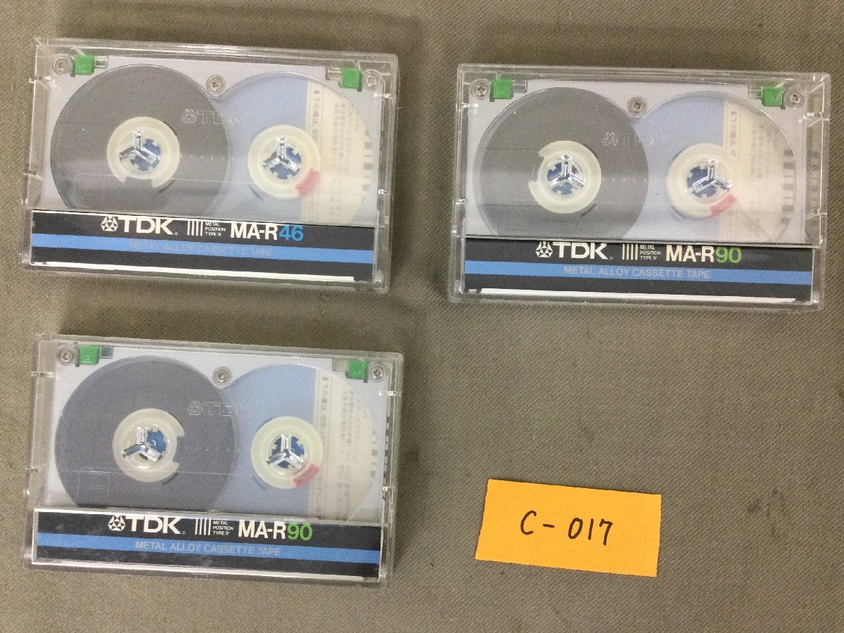 C―017 カセットテープ3本セット メタルポジション TDK MA-R90 2本/MA-R46 1本 タイプⅣ 録音消去済 メタルテープ 60(記録媒体)｜売買されたオークション情報 ...