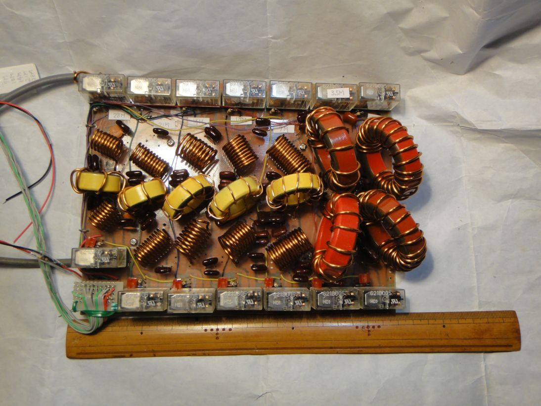 Yahoo!オークション - LPF 500W 7バンド(1.9-28MHz) 自作品