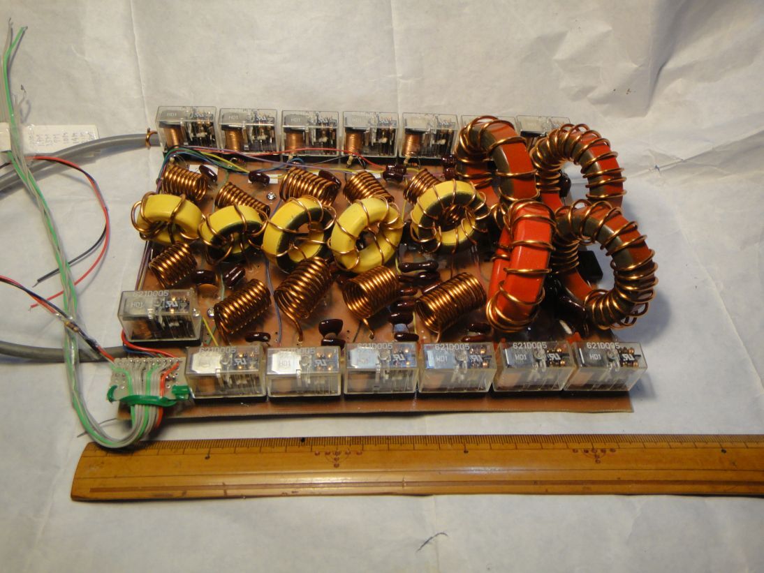 Yahoo!オークション - LPF 500W 7バンド(1.9-28MHz) 自作品