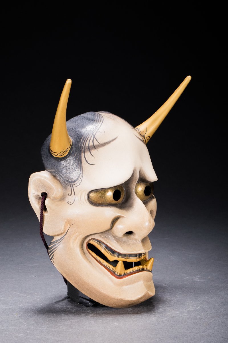 善古堂 某有名オークション買入 江戸時代物 在銘 般若面 共箱 神楽面 能面 当時物保証 骨董品 古美術0125-204S42(東洋彫刻)｜売買されたオークション情報、yahooの商品情報を ...