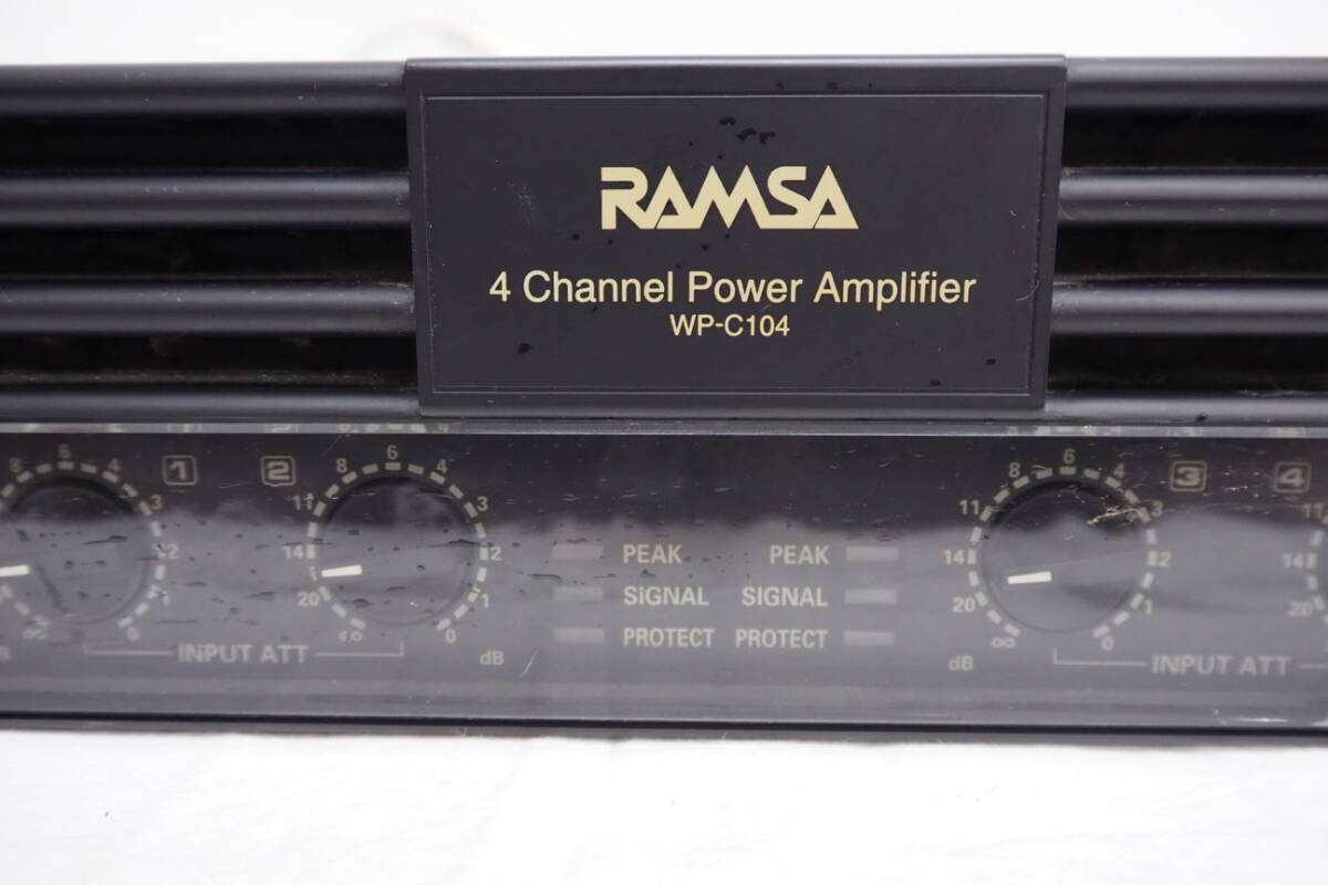 Yahoo!オークション - Panasonic RAMSA 4ch パワーアンプ WP-C104 PA用...