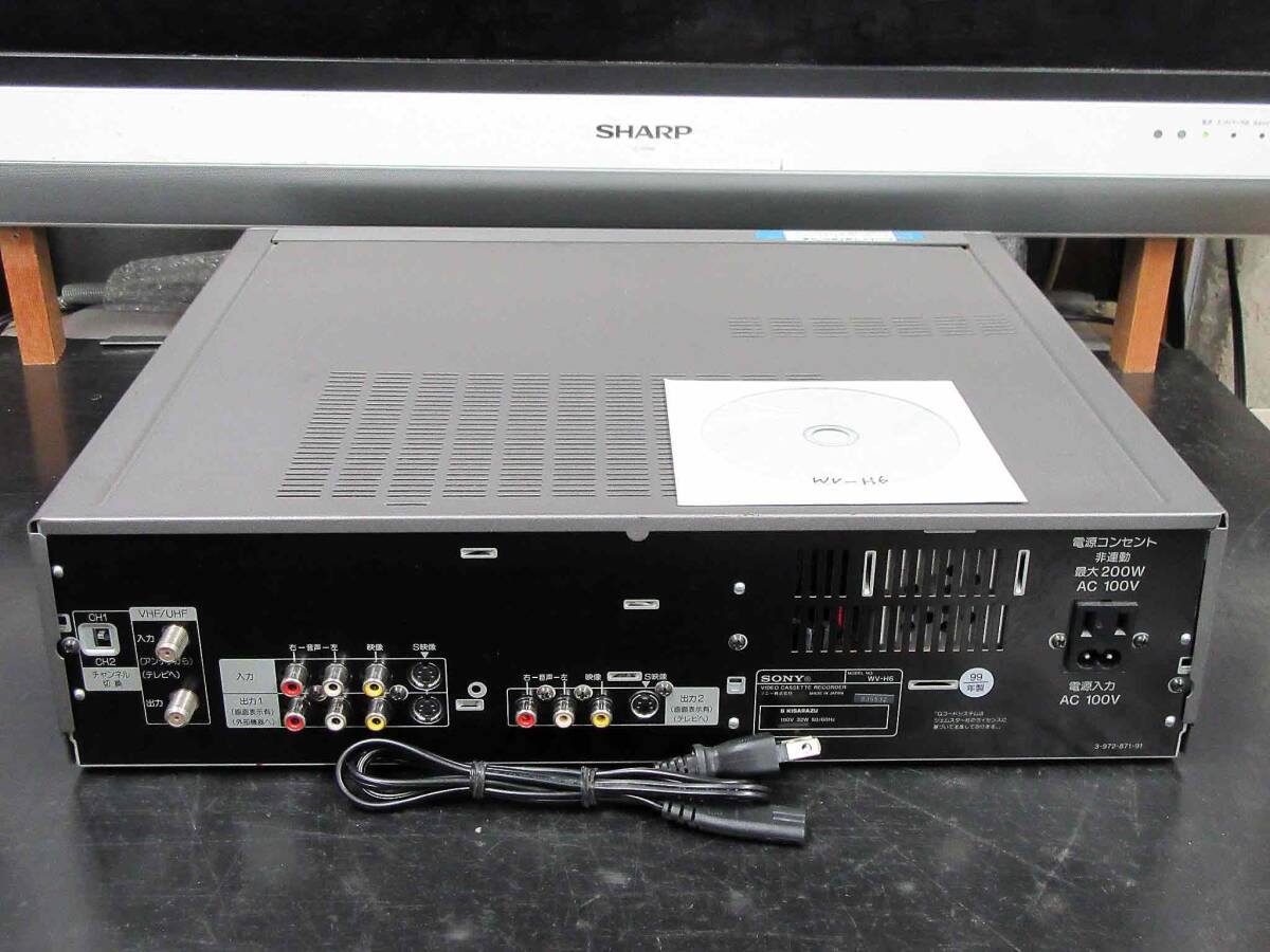 Yahoo!オークション - SONY 高画質Hi8/VHS・WV-H6整備済動作美品 i022...