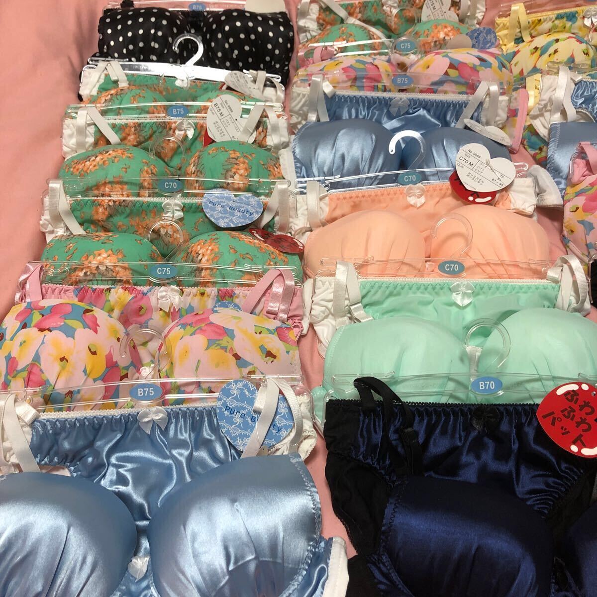 Yahoo!オークション - Pure Beauty ブラ&ショーツ B70/B75/C70/C75/Mサ...