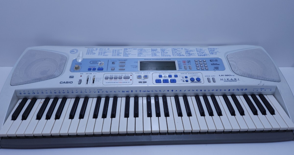 Yahoo!オークション - CASIO カシオ 電子キーボード LK-180TV パワーを...