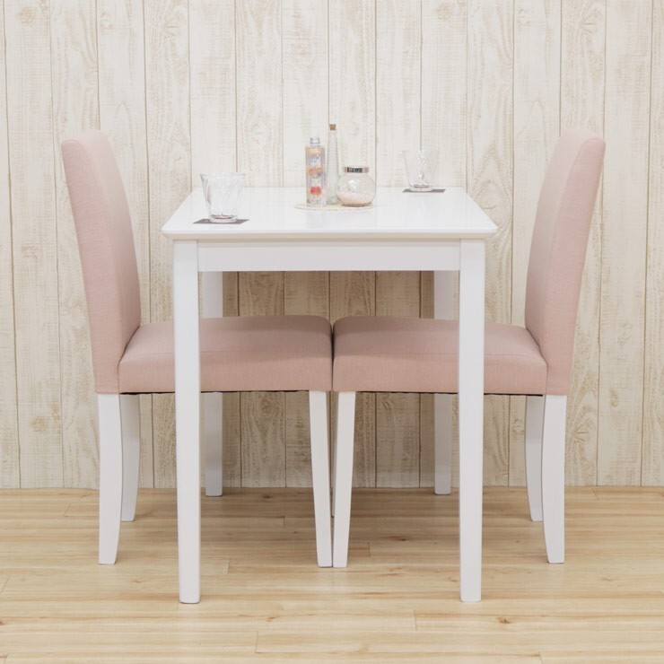 Yahoo!オークション - ダイニングテーブルセット3点 幅90cm pt90-3-rus...