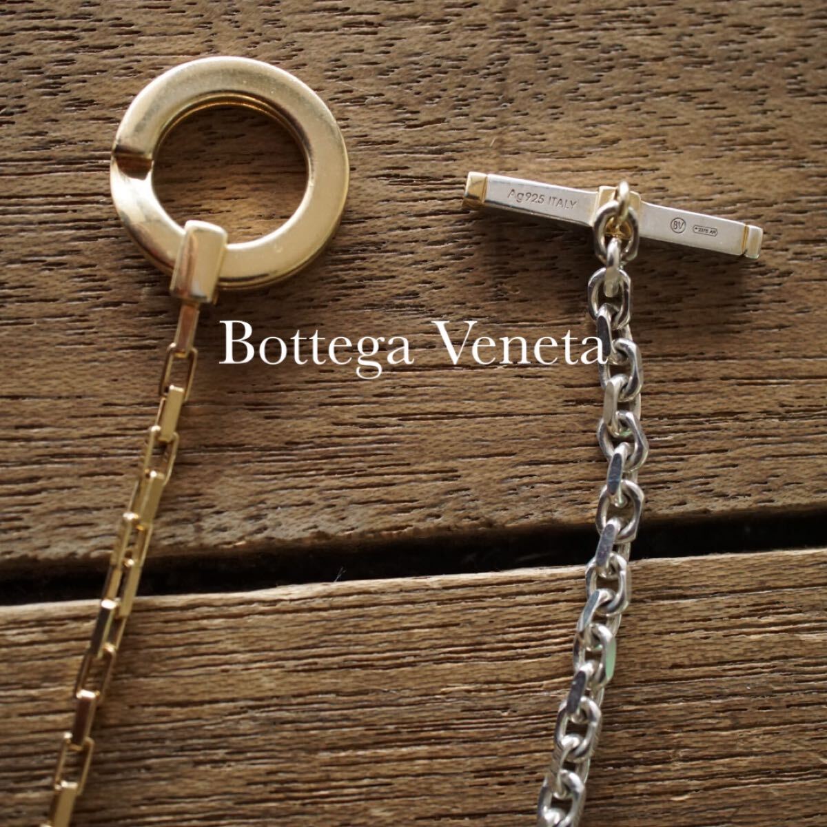 Yahoo!オークション - BOTTEGA VENETA ボッテガヴェネタ ゴールド&シル...