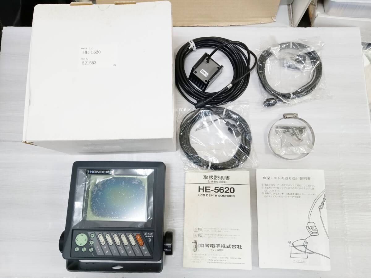 Yahoo!オークション - HONDEX ホンデックス 魚群探知機 HE-5620 未使用...