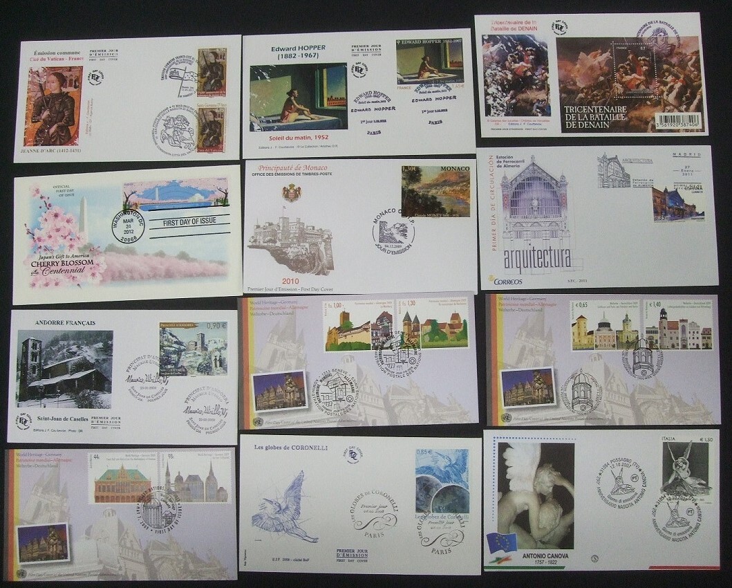 Yahoo!オークション - 諸外国FDCやMC計約60点ほど一括 やや新しい 状態...