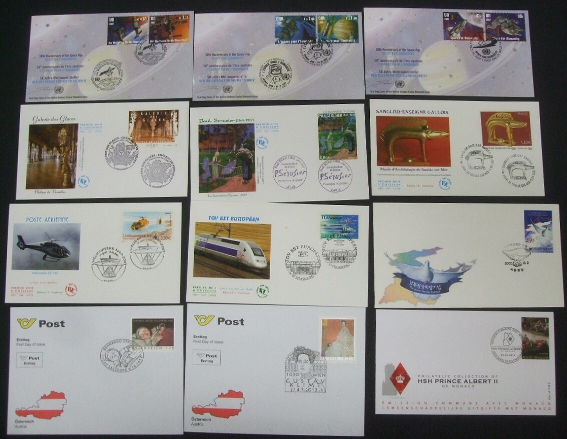 Yahoo!オークション - 諸外国FDCやMC計約60点ほど一括 やや新しい 状態...