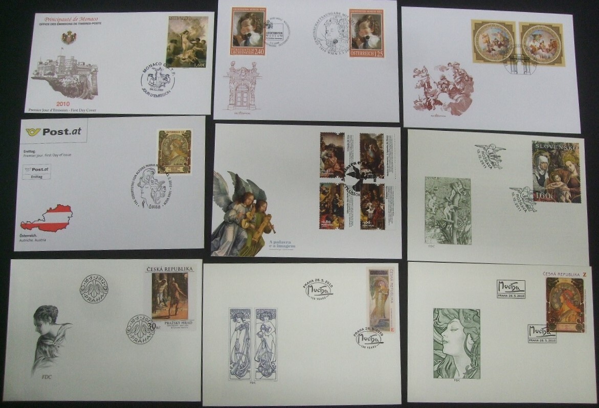 Yahoo!オークション - 諸外国FDCやMC計約60点ほど一括 やや新しい 状態...