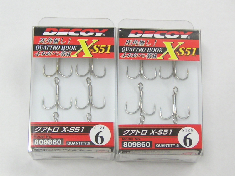 Yahoo!オークション - 2パック デコイ X-S51 クアトロ #6 (計12本) 4本...