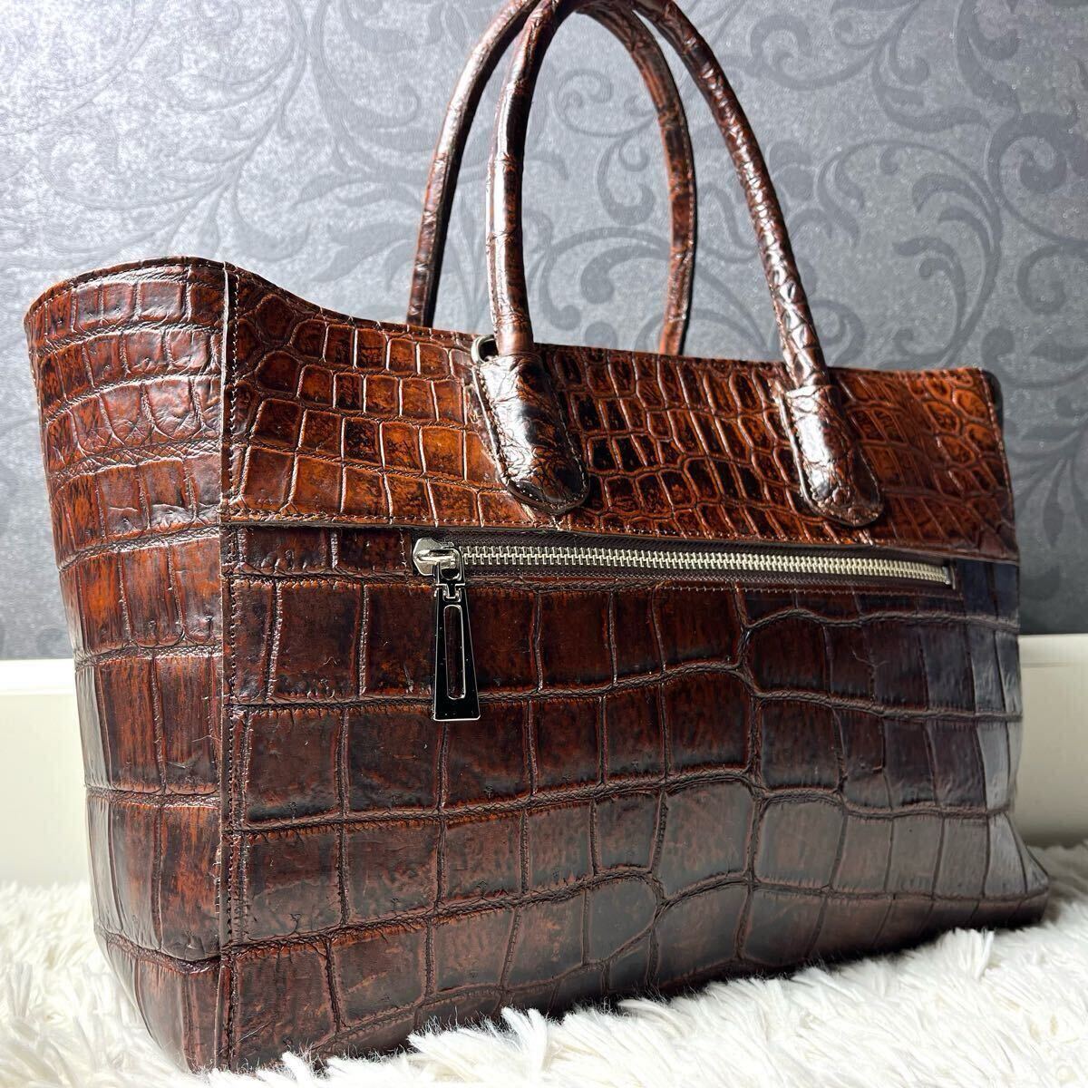 Yahoo!オークション - 定価65万 JRA マットクロコ トートバッグ メンズ...