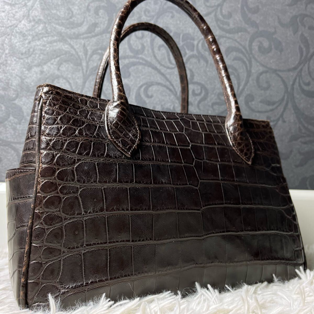 Yahoo!オークション - 定価25万 JRA クロコダイル トートバッグ メンズ...