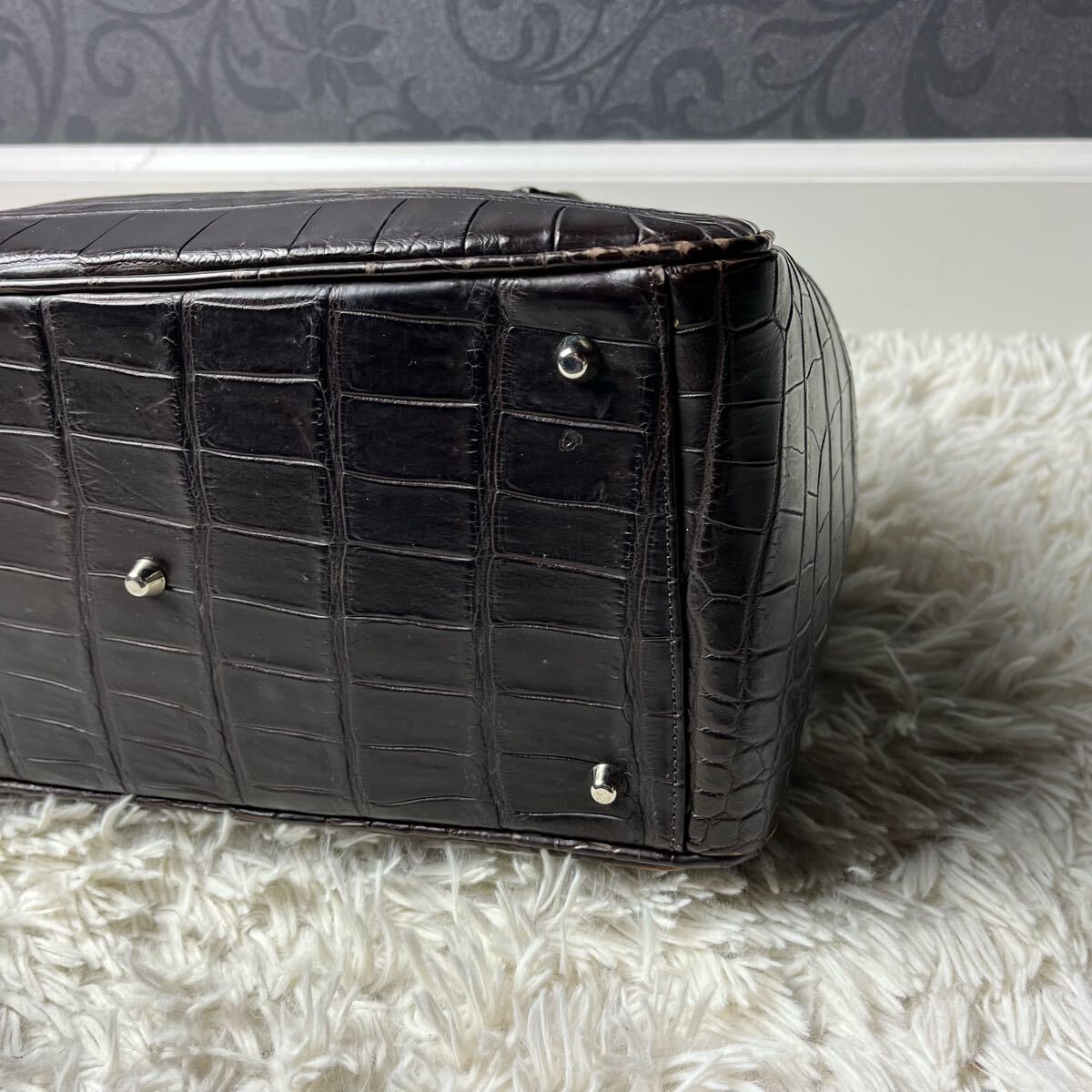 Yahoo!オークション - 定価25万 JRA クロコダイル トートバッグ メンズ...