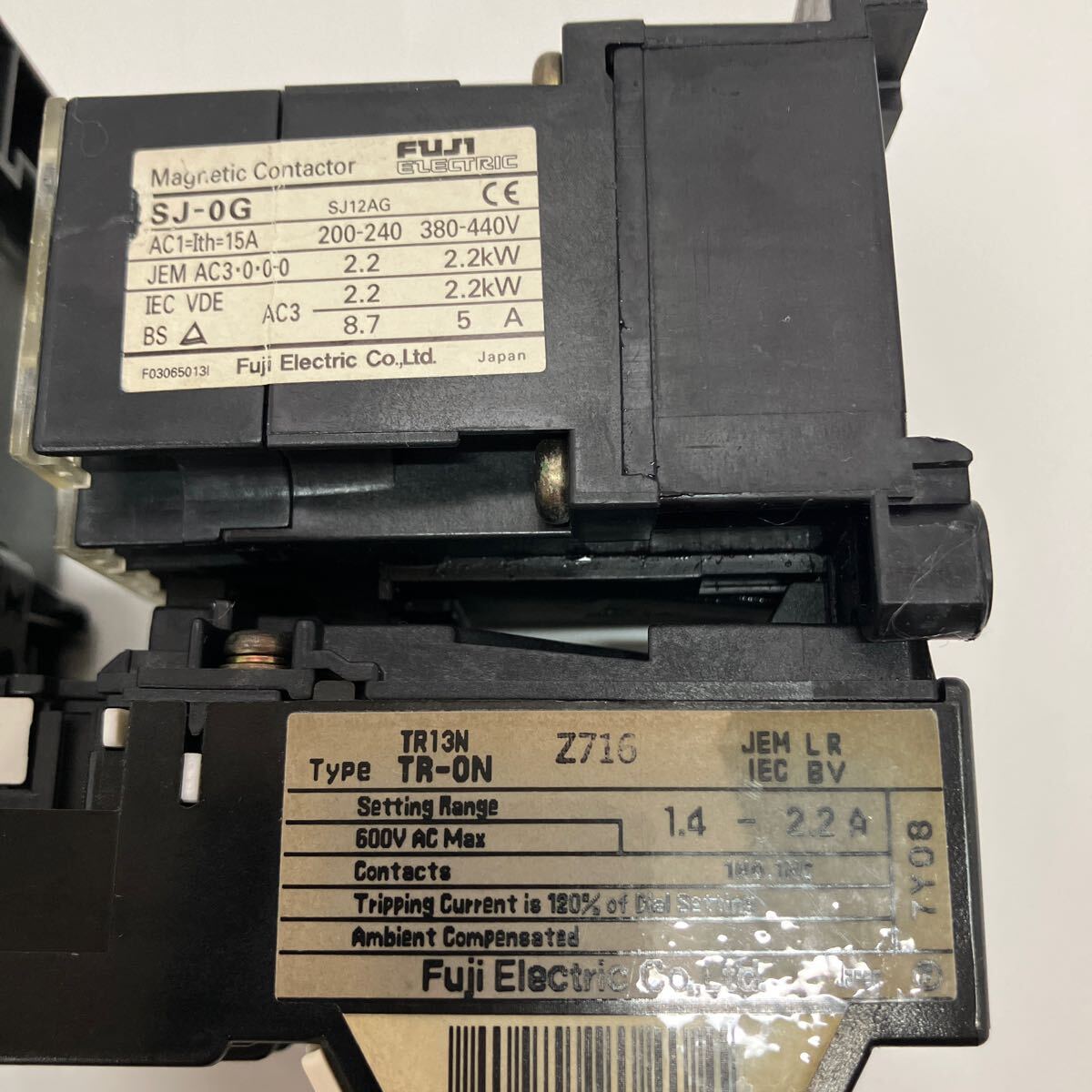 Yahoo!オークション - Fuji 富士電機 SJ-0G TR-0N マグネチックコンタ...