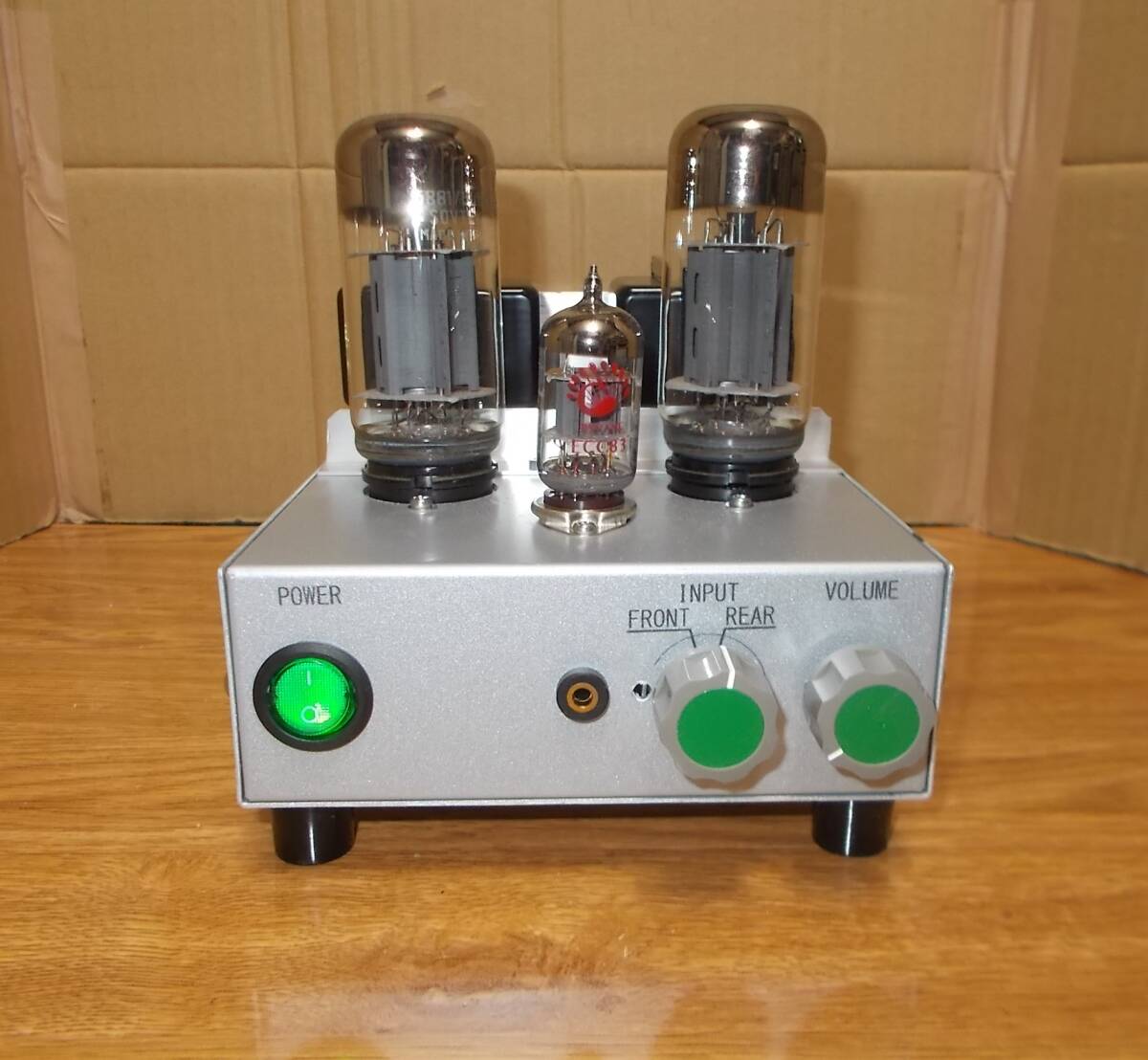 Yahoo!オークション - 6L6 3結 ステレオアンプ 12V電源 自作品 #K