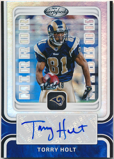Yahoo!オークション - Torry Holt NFL 2024 Panini Certified Mirror S...