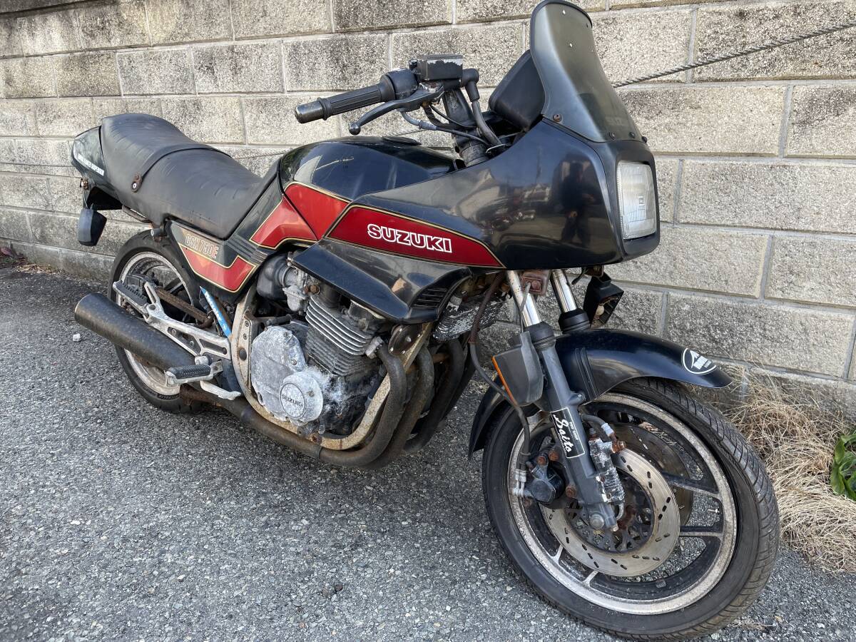 Yahoo!オークション - GSX750E GR72A 書類 鍵付き レストアベースor部...