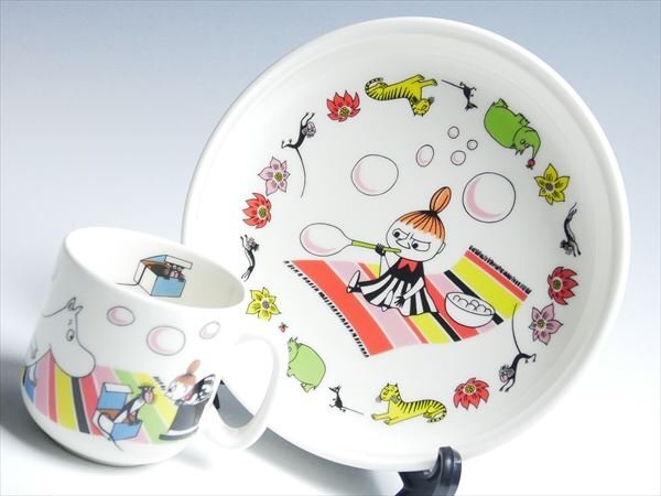 Yahoo!オークション - k648 ARABIA アラビア ムーミン キッズ プレート...