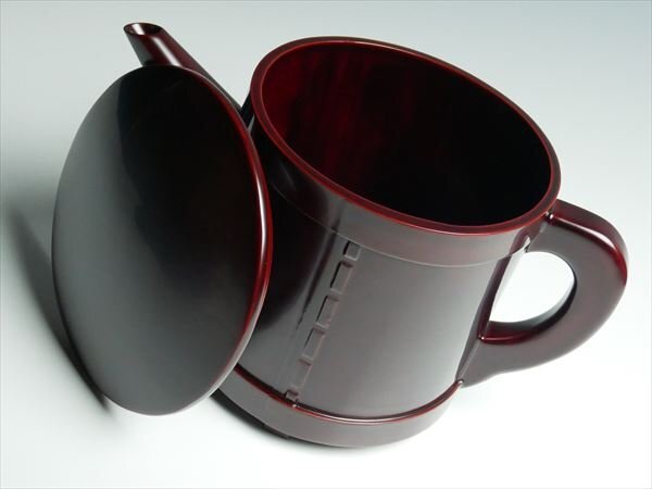 Yahoo!オークション - K916 手塚 隆 作 高級漆器 天然木 漆塗 湯斗 湯...