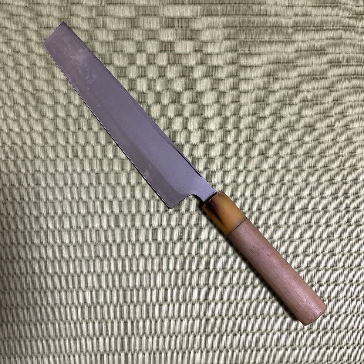 薄刃 本焼 正本 刃紋 白鋼 包丁 和包丁 白水牛 研ぎ済み 純日本 薄刃 本焼 正本 刃紋 白鋼 包丁 和包丁 白水牛 研ぎ済み 純日本