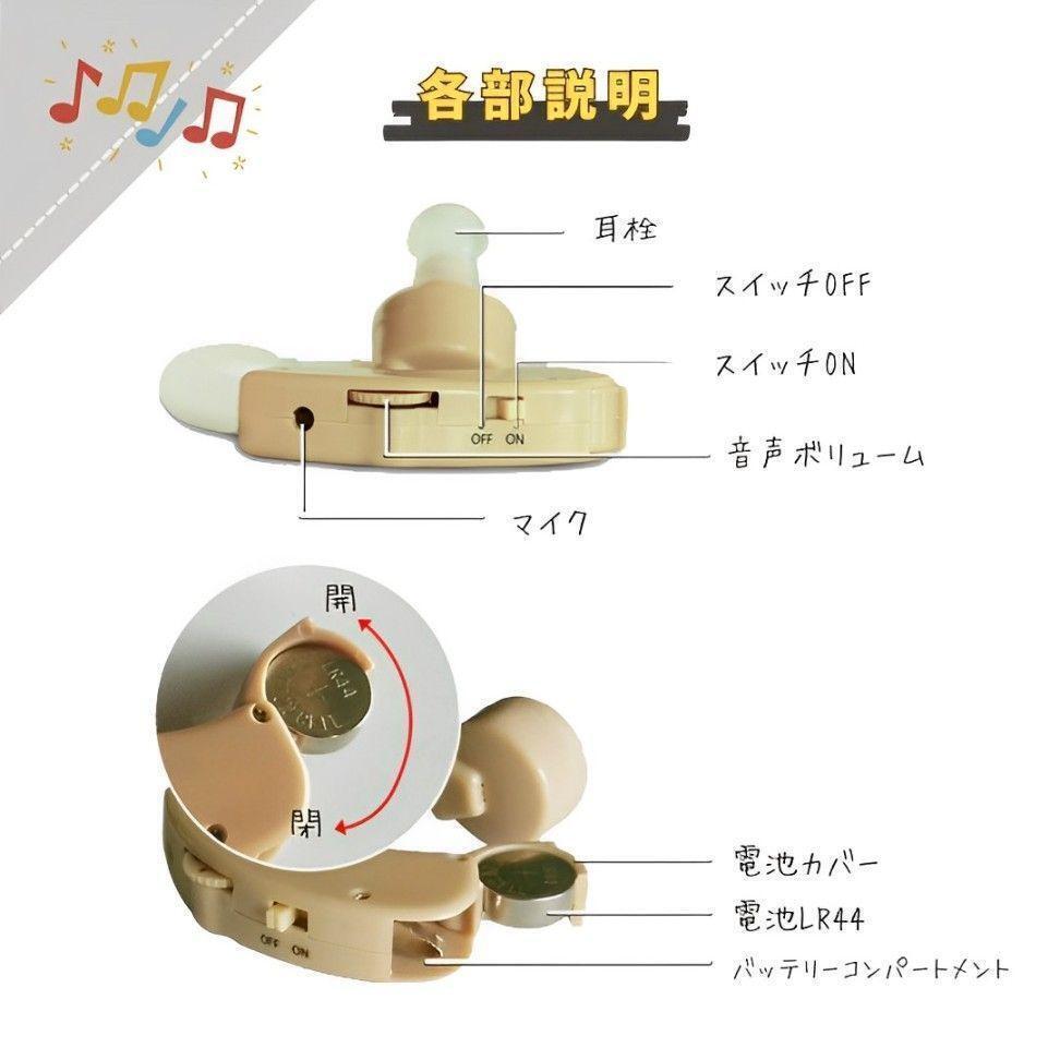 集音器 1個 電池式 両耳兼用 耳掛けタイプ 小型 軽量 目立たない 肌色 1216(看護、介護用品)｜売買されたオークション情報、yahooの商品情報をアーカイブ公開 - オークファン ...