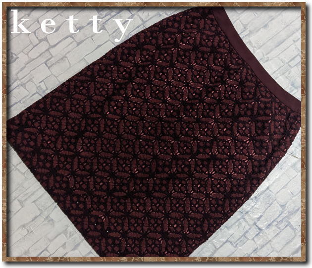 Yahoo!オークション - ketty ケティ レーススカート ワインレッド