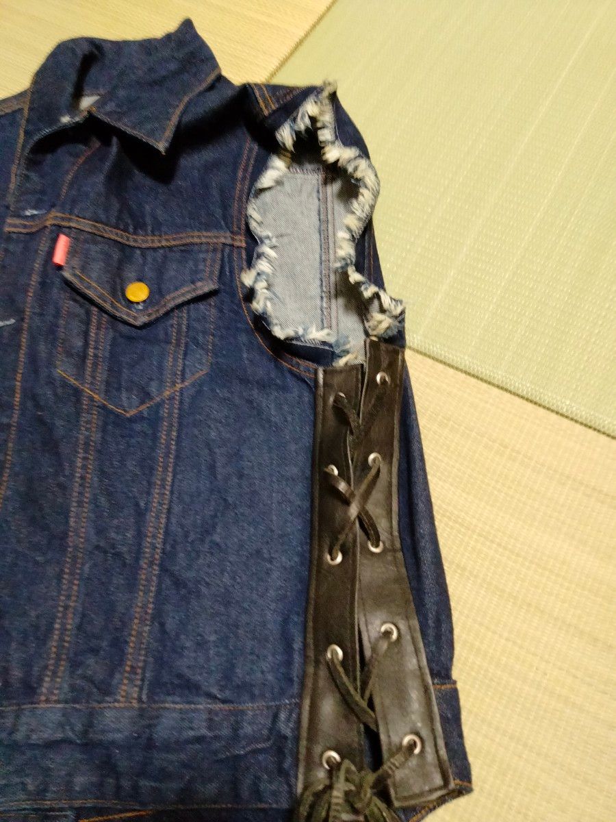 KADOYAカドヤ バイカーズデニムベストLサイズ|Yahoo!フリマ(旧 KADOYAカドヤ バイカーズデニムベストLサイズ|Yahoo!フリマ(旧