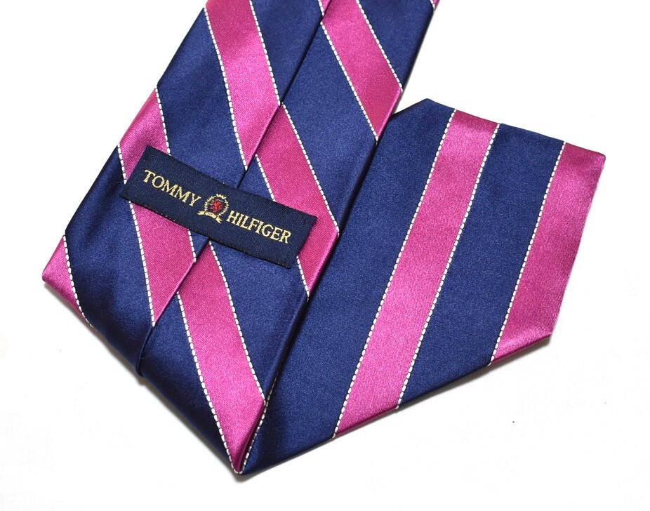 Yahoo!オークション - T967 トミーヒルフィガー ネクタイ ストライプ柄...