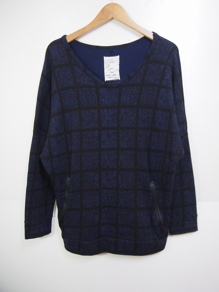 Yahoo!オークション - 15AW SHAREEFシャリーフ LATTICE CHECK DOLMAN L...