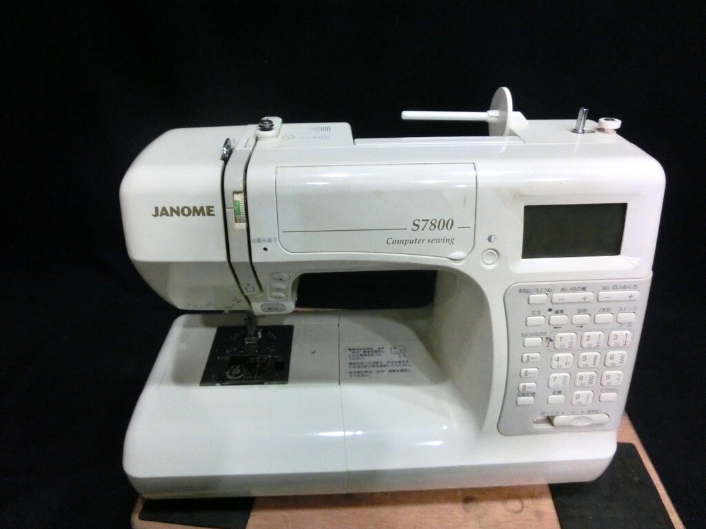 Yahoo!オークション - 1000円スタート ミシン JANOME S7800 MODEL844 ...