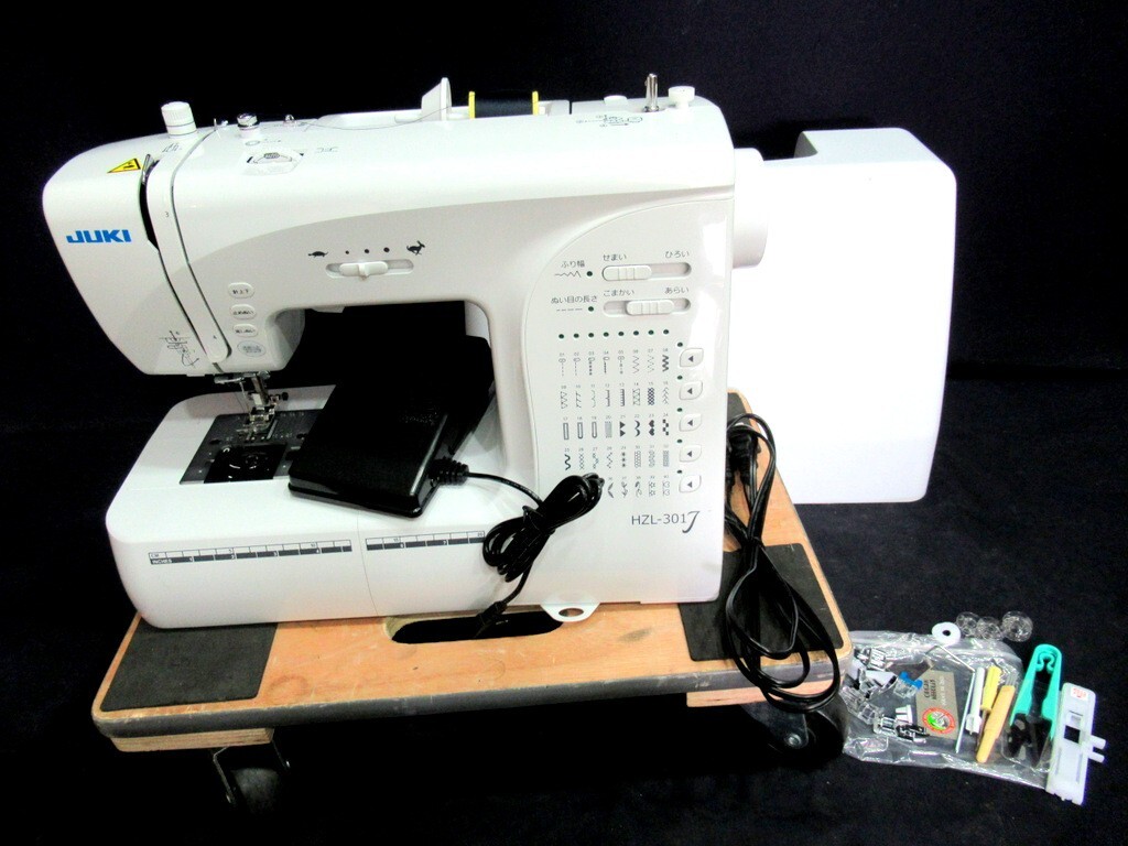 Yahoo!オークション - 1000円スタート ミシン JUKI HZL-301J ジューキ ...