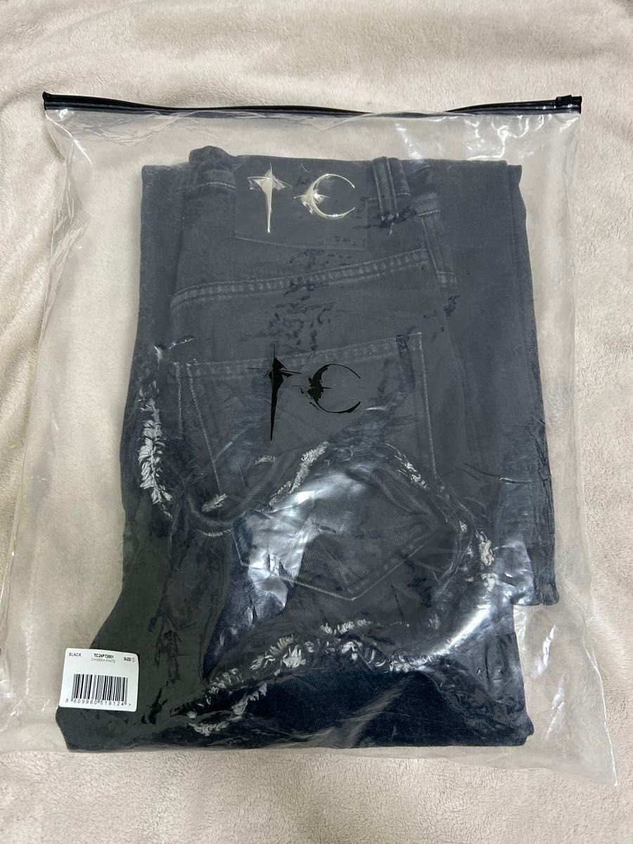 Thug Club】新品未使用 Chimera Pants BLACK キメラデニムパンツ Thug Club】新品未使用 Chimera Pants BLACK キメラデニムパンツ