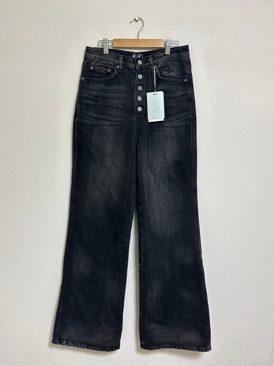 Thug Club】新品未使用 Chimera Pants BLACK キメラデニムパンツ Thug Club】新品未使用 Chimera Pants BLACK キメラデニムパンツ