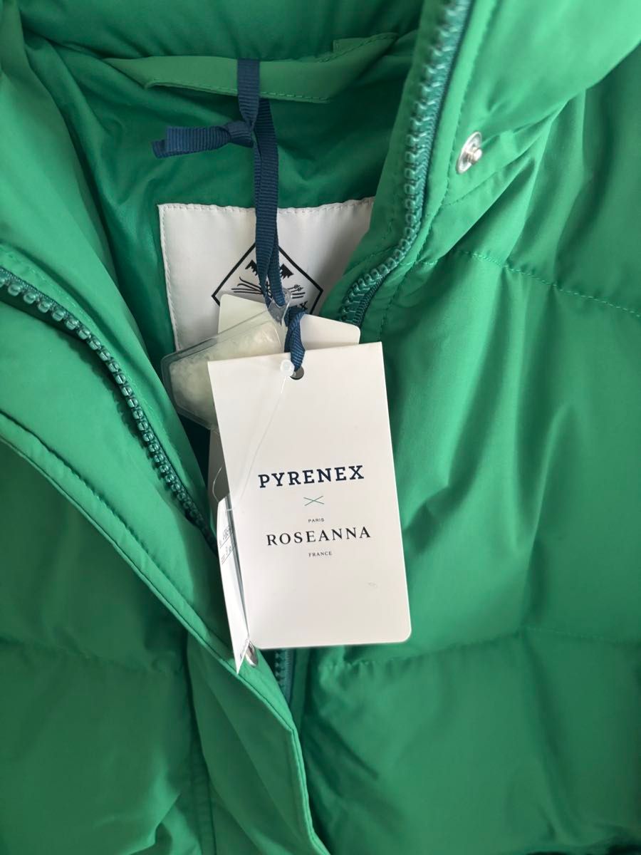 PYRENEX グリーン ダウンジャケット ROSEannaコラボ 36サイズ PYRENEX グリーン ダウンジャケット ROSEannaコラボ 36サイズ